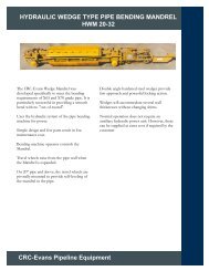 PIPE FACING MACHINE CRC-Evans Pipeline Equipment