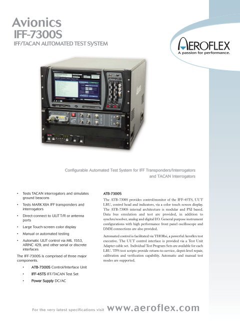 IFF-7300S Data Sheet - Aeroflex