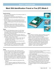 Mark XIIA Identification Friend or Foe (IFF) Mode 5 - DOT&E