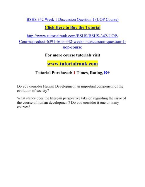 BSHS 342 Week 1 Discussion Question 1 (UOP Course).pdf