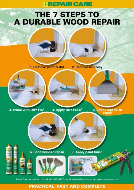 THE 7 STEPS TO A DURABLE WOOD REPAIR