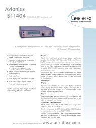 SINCGARS RT-1702 VHF Radio data sheet - ITT Exelis