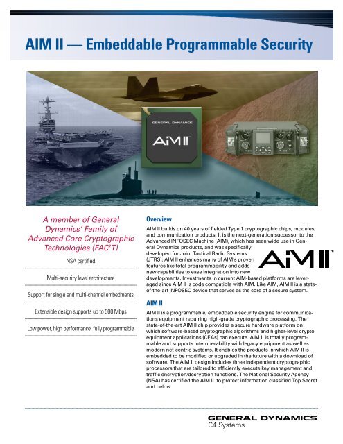 AIM II - General Dynamics C4 Systems
