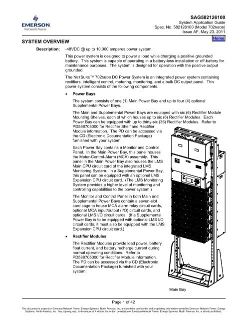 NetSure 702 Application Guide - Emerson Network Power