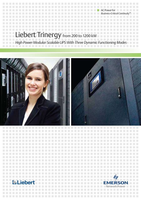 Liebert Trinergy From 200 To 1200 kW - Emerson Network Power