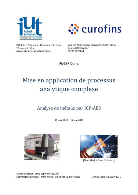 analytique complexe