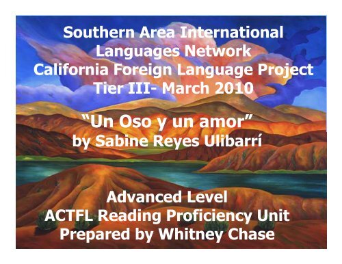 “Un Oso y un amor”