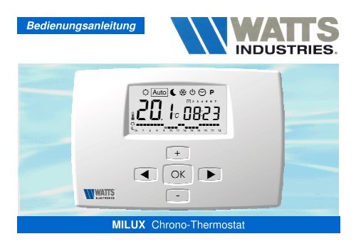 MILUX Chrono-Thermostat Bedienungsanleitung