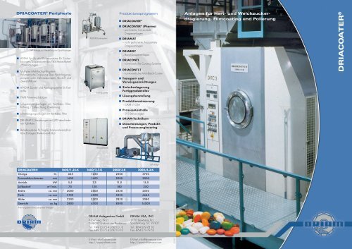 D R IA C O A T E R - DRIAM