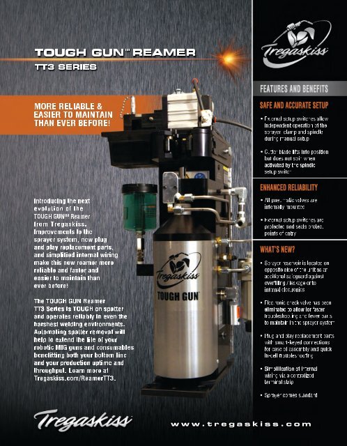 B082 TOUGH GUN Reamer TT3 Series Brochure - Tregaskiss
