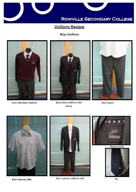 College Uniform Review Sub-Committee