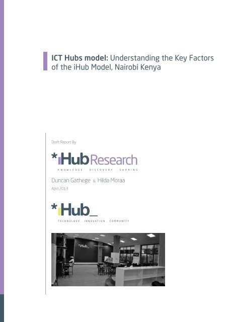 ICT Hubs model Understanding the Key Factors of the iHub Model Nairobi ...