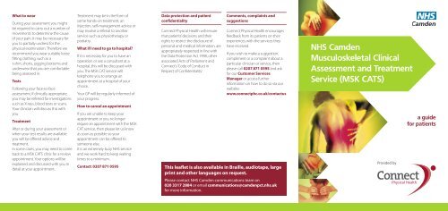 MSK CATS - NHS Camden