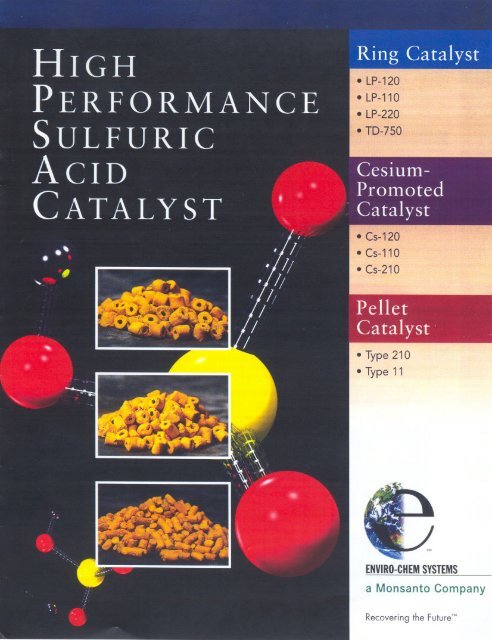 High Performance Sulfuric Acid Catalyst â Brochure - DSD Chemtech