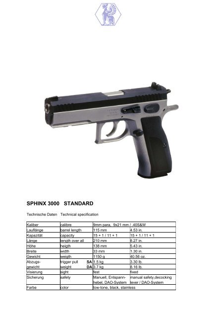 SPHINX 3000 STANDARD