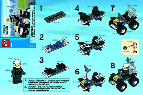 Lego Police 4x4 5625 - Police 4x4 5625 Build. Instr. 2001, 5625 Na - 2