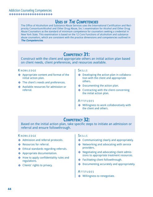 Addiction Counseling Comp