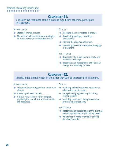 Addiction Counseling Comp