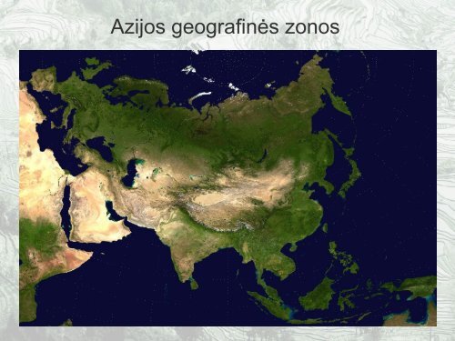 Azijos geografinės zonos