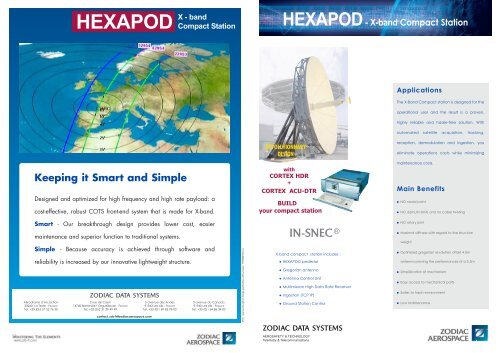 HEXAPOD- X-band Compact Station - Zodiac Data System