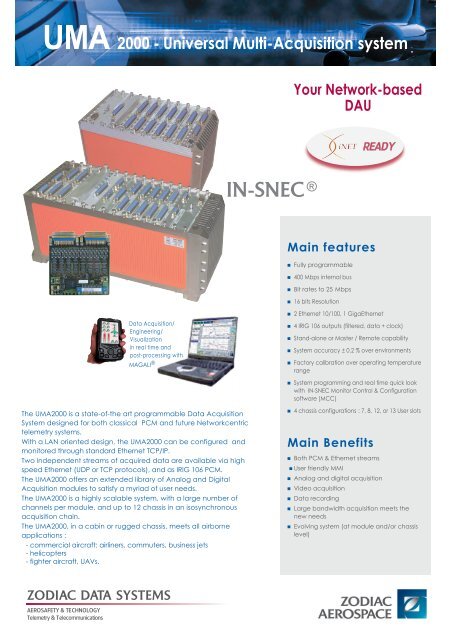 UMA 2000 - Universal Multi-Acquisition system - Zodiac Data System