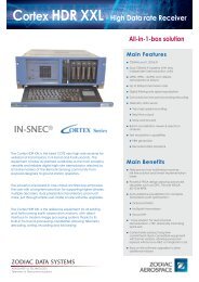 Cortex CRT- Command Ranging & Telemetry - Zodiac Data System