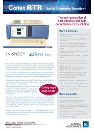 Cortex CRT- Command Ranging & Telemetry - Zodiac Data System