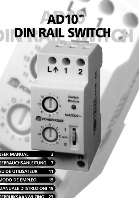 AD10 DIN RAIL SWITCH