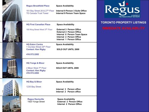 IMMEDIATE AVAILABILITY