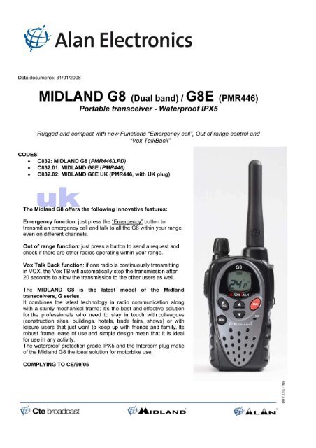 MIDLAND G8