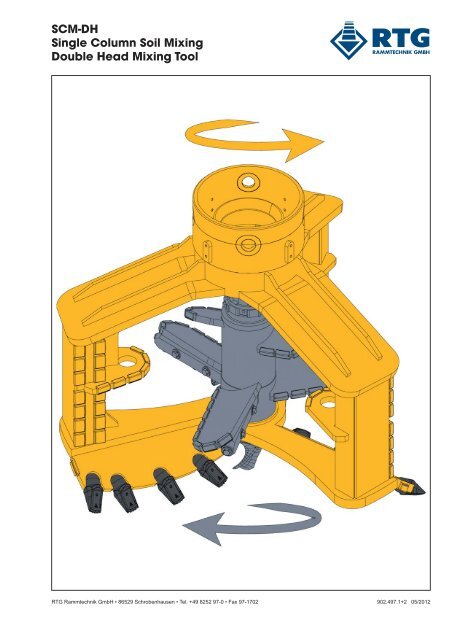 SCM-DH Single Column Soil Mixing Double Head Mixing Tool