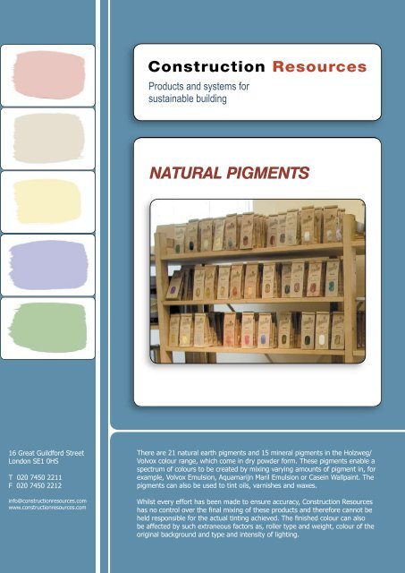 NATURAL PIGMENTS