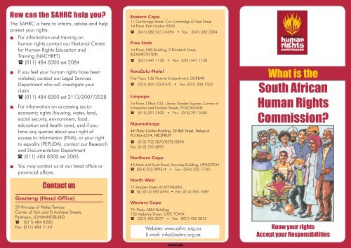 South African Human Rights Commission?