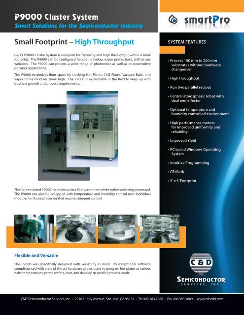 Small Footprint – High Throughput
