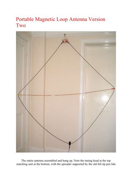 Portable Magnetic Loop Antenna Version Two