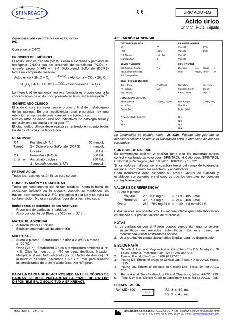 URIC ACID -LQ Acido úric