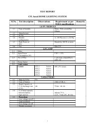4. Test Report format for Standalone SPV Street Lighting Systems