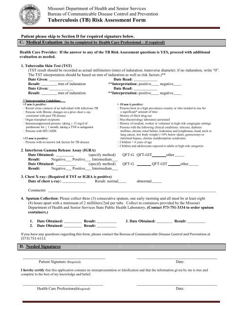 Missouri Department of He