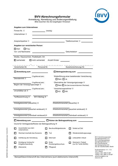 BVV-Abrechnungsformular (395 KB)