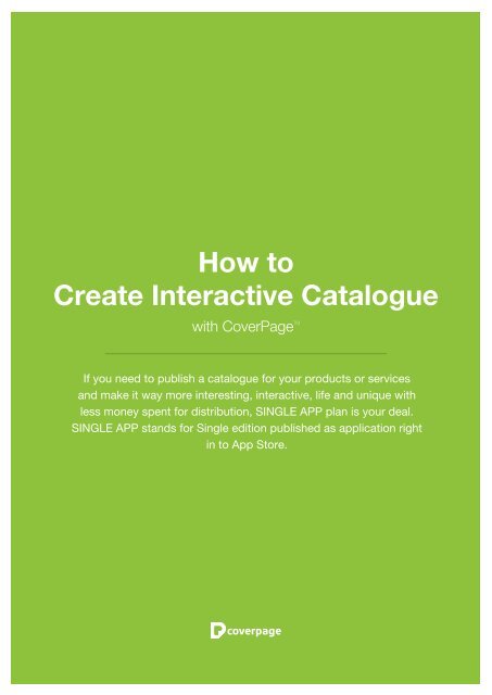 How to Create Interactive Catalogue