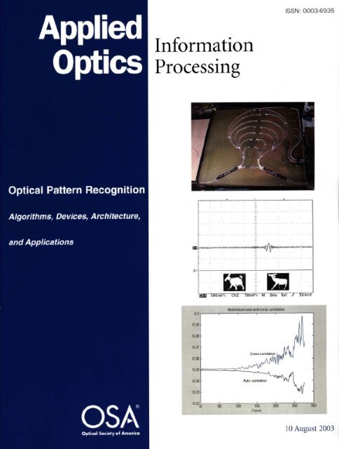 All-optical pattern recognition for digital real-time ... - PoliCom