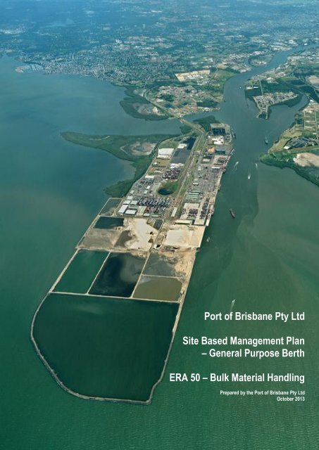 General Purpose Berth Site Based Management ... - Port of Brisbane