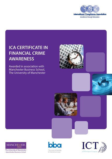 ICA CERTIFICATE IN FINANCIAL CRIME AWARENESS