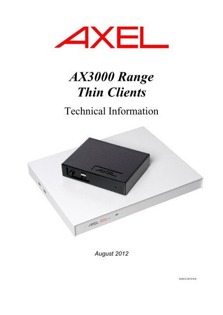 AX3000 model 85 - Axel
