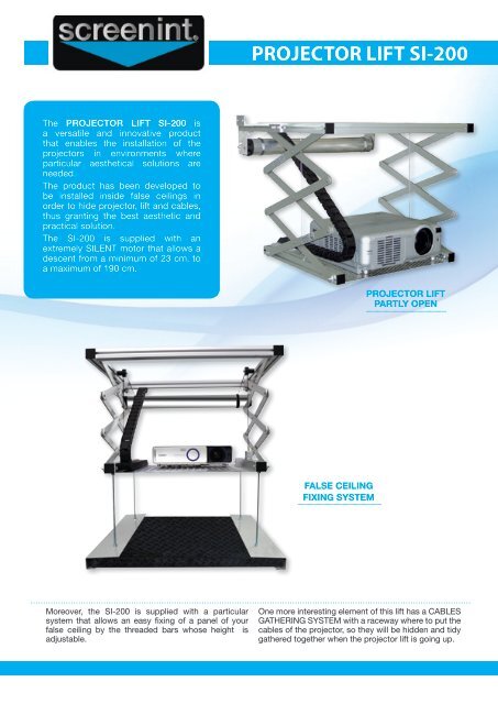PROJECTOR LIFT SI-200