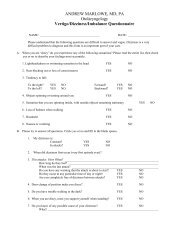 Dr. Pavlou's Situational Vertigo Questionnaire