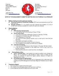 Minutes of previous meeting and matters arising PDF 85 KB