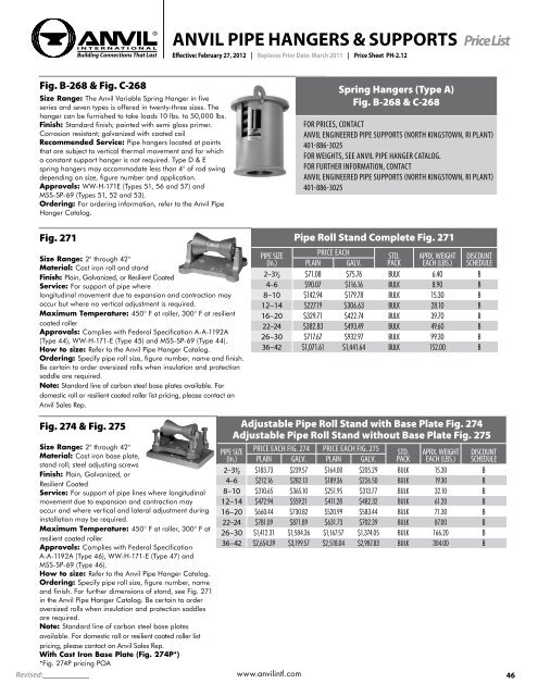 anvil pipe hangers & supp