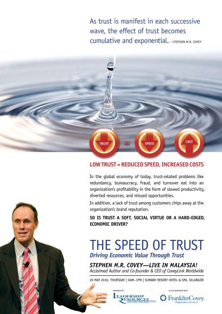 THE SPEED OF TRUST