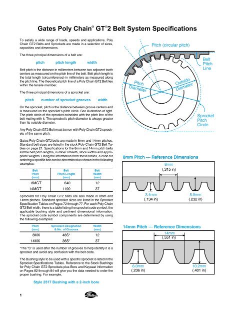 Gates Poly Chain GT 2 Drive Design Manual 60 OFF